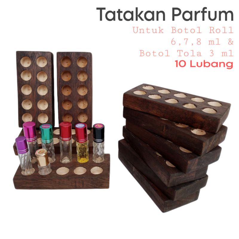 Jual Rack Parfum / Tatakan Parfum Botol 6,7,8 ml & Botol Tola 3ml ...