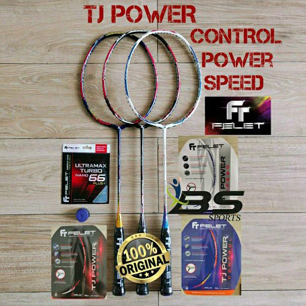 Jual RAKET BADMINTON FELET TJ POWER CONTROL POWER SPEED ORIGINAL ...