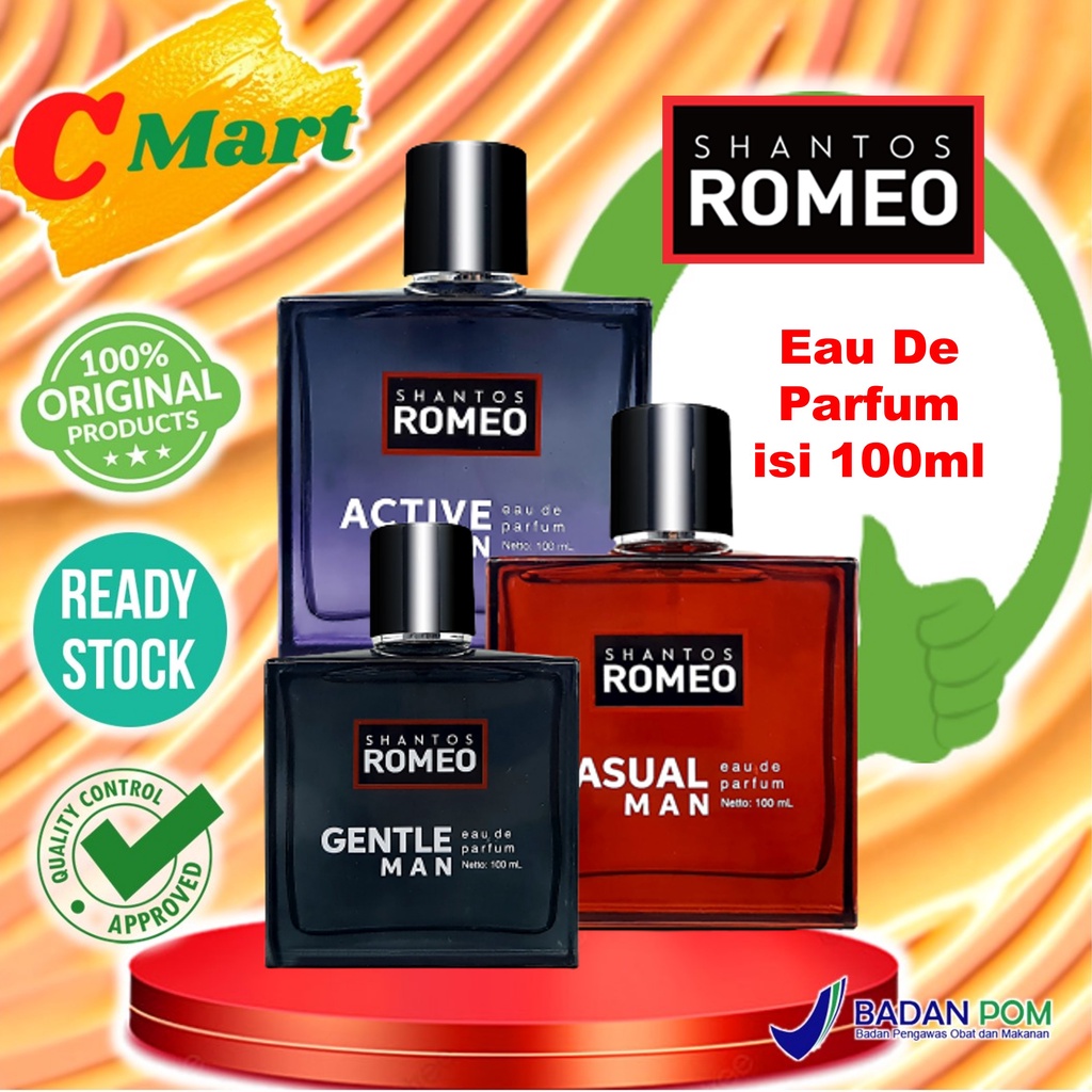 Jual Shantos Romeo Eau De Parfume 100ml / Parfum Pria / Fragrance for ...