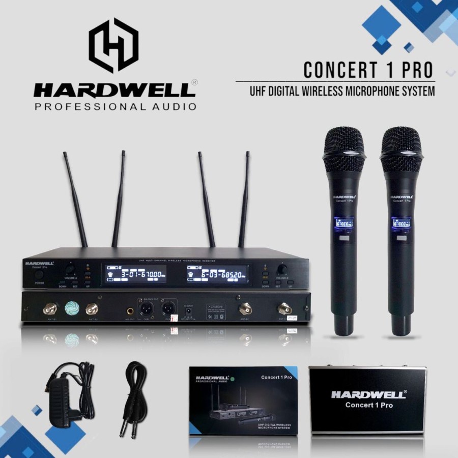 Jual Mic Wireless HARDWELL CONCERT-1 Pro / Mikrofon Hardwell Original ...