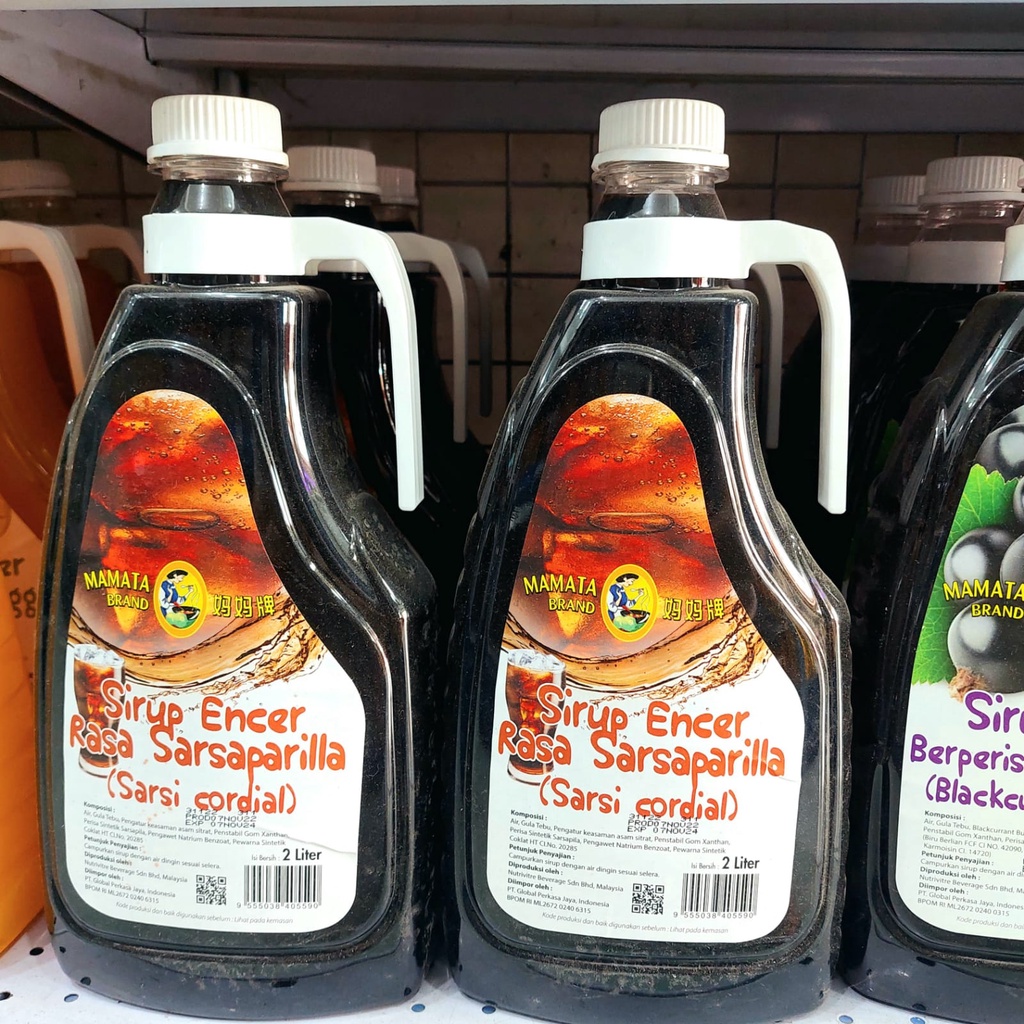 Jual SIRUP MAMATA 2 LITER RASA SARSAPARILLA SEROP MINUMAN LEBARAN HARI ...