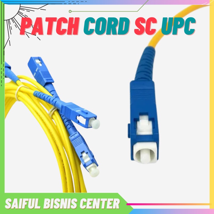 Jual Patch Cord SC UPC Simplex Kabel Fiber Optik Single Core 1 2 3 5 Meter | Shopee Indonesia