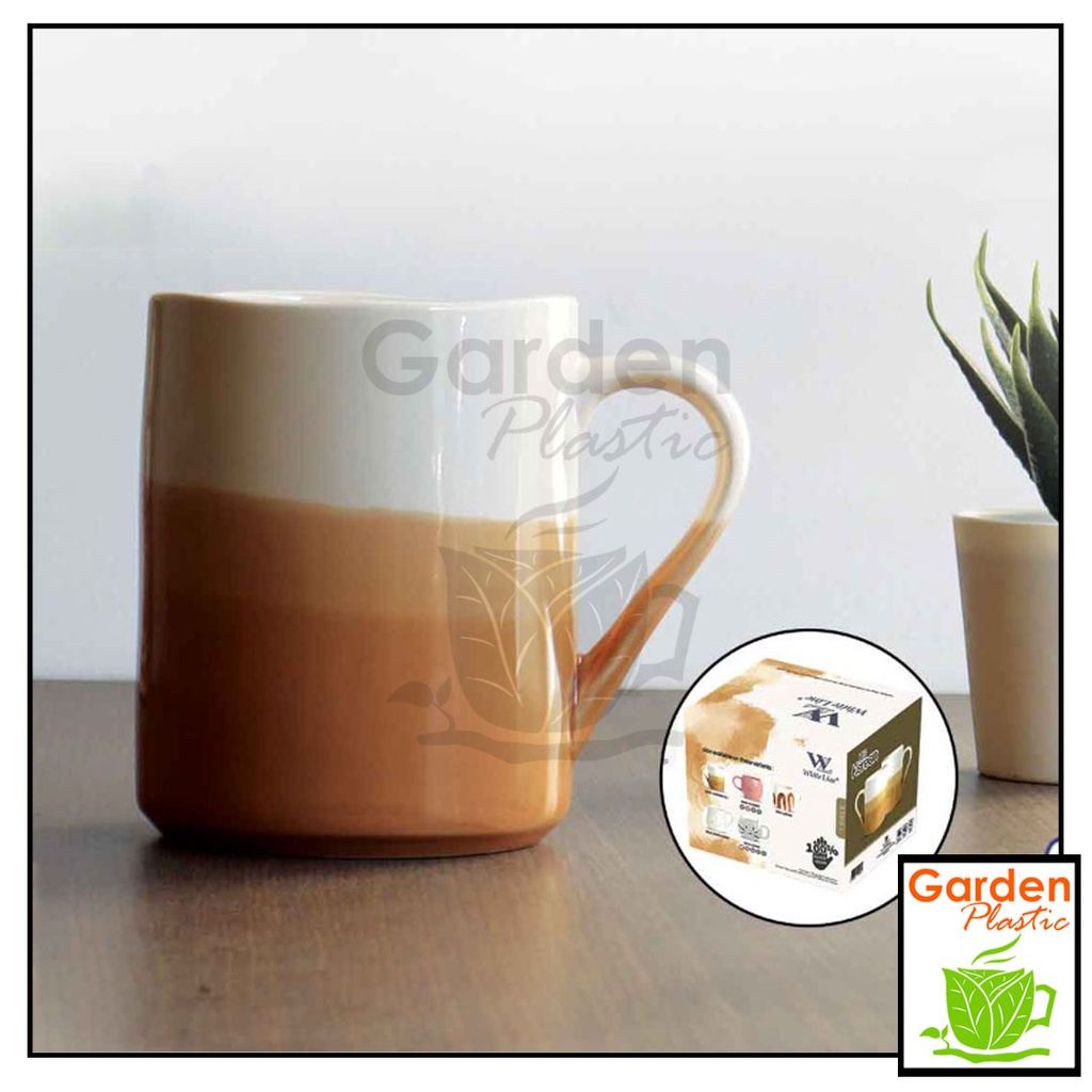 Jual MUG CANGKIR 3 TONE | GELAS KOREAN KERAMIK WHITE LINE | Shopee ...