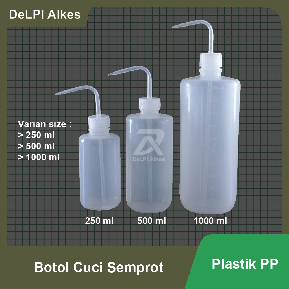 Jual Botol Cuci Semprot Washing Bottle Plastik PP 150 250 500 1000 ml ...