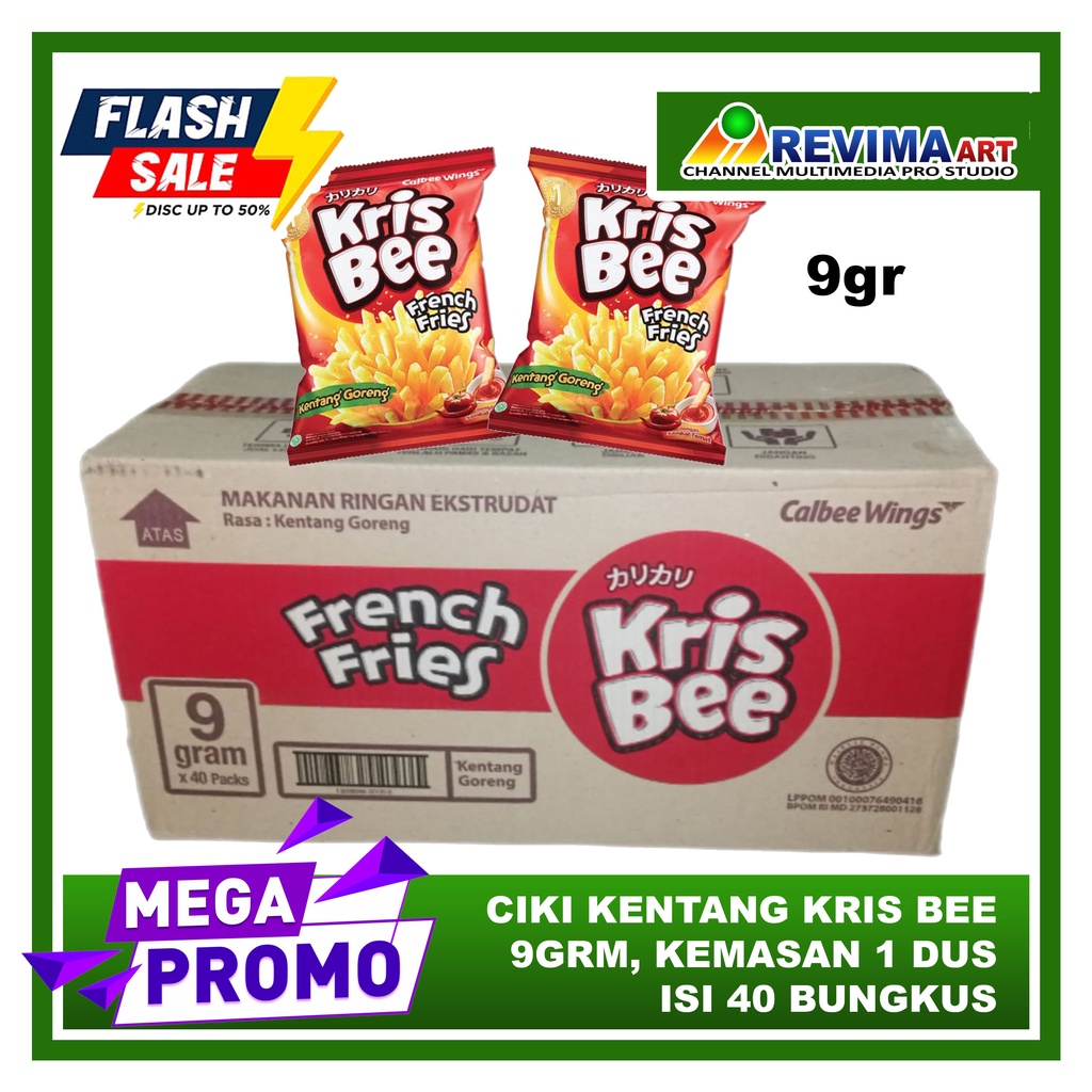 Jual Snack Ciki kentang Goreng KRISBEE Kemasan 1 Dus isi 40 Bungkus ...