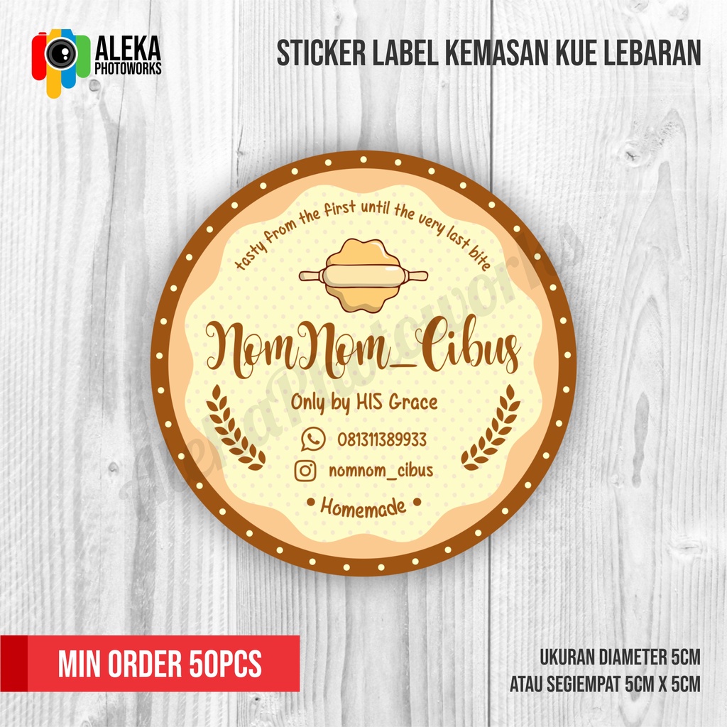 Jual Stiker Label Kemasan Toples Kue Lebaran | Shopee Indonesia