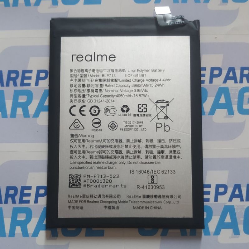 Jual BATERAI REALME 3 PRO BLP713 ORIGINAL | Shopee Indonesia