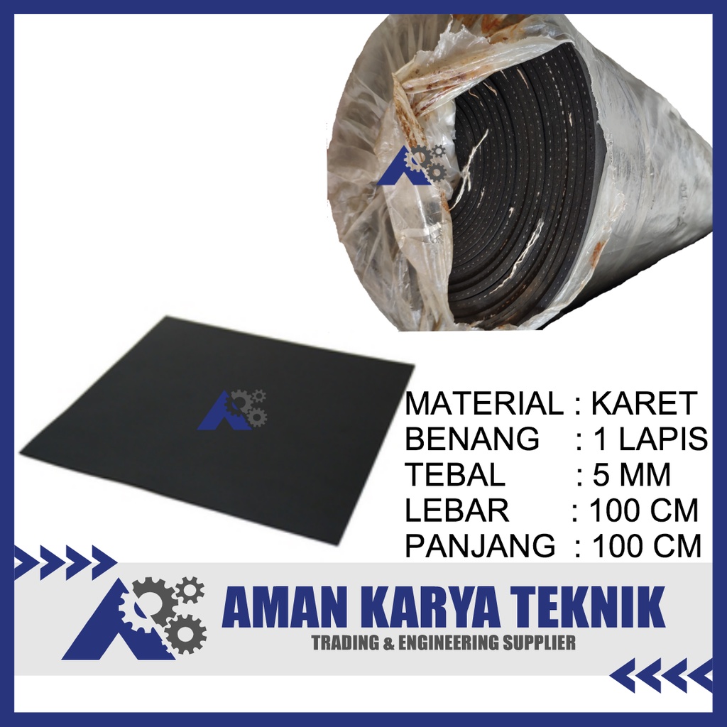Jual Karet Benang Lembaran 5 mm x 100 cm x 100 cm ( Insertion Rubber Sheet ) | Shopee Indonesia
