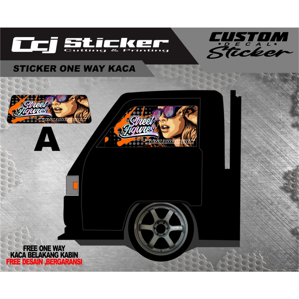 Jual Stiker one way kaca kanan kiri mobil pick up L300 ,T120ss ,Futura ...