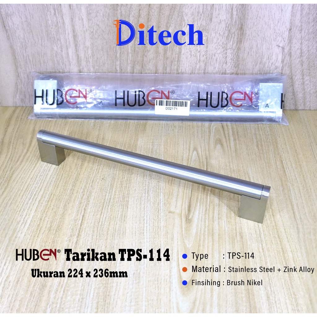 Jual Tarikan Stainless HUBEN TPS-114 Handle Pintu Laci Lemari Anti ...