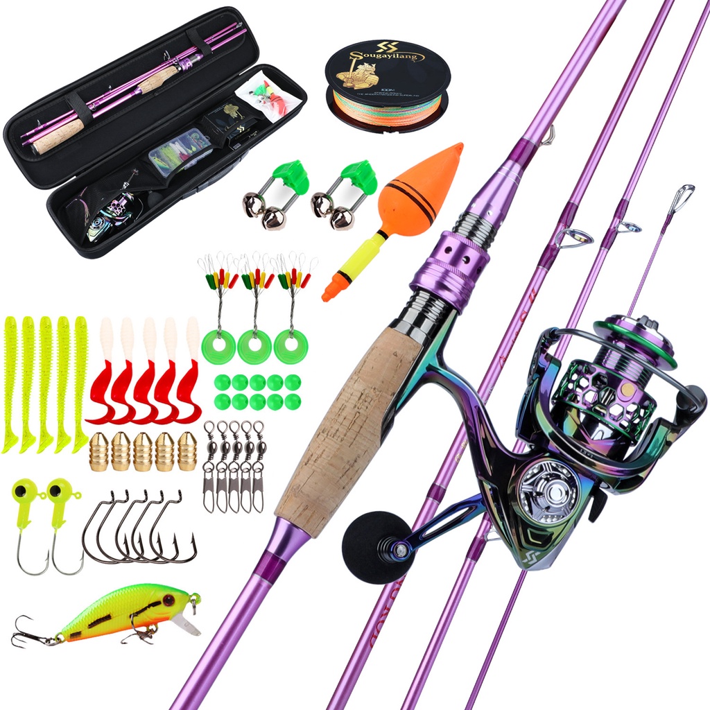 Jual Joran Pancing Suit Spining/CastingFishing Rod Set 2.1M 4 Seksi ...
