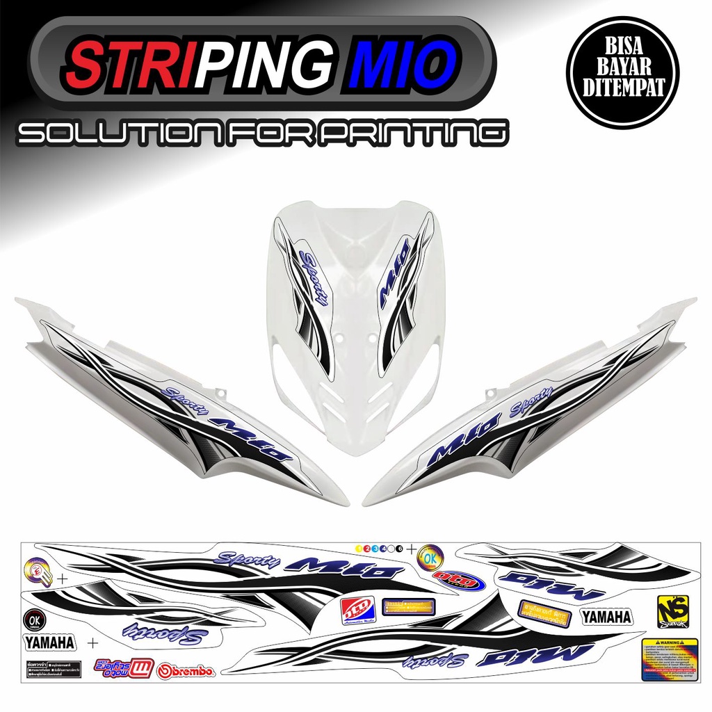 Jual STRIPING VARIASI MIO SPORTY / MIO SMILE | Shopee Indonesia