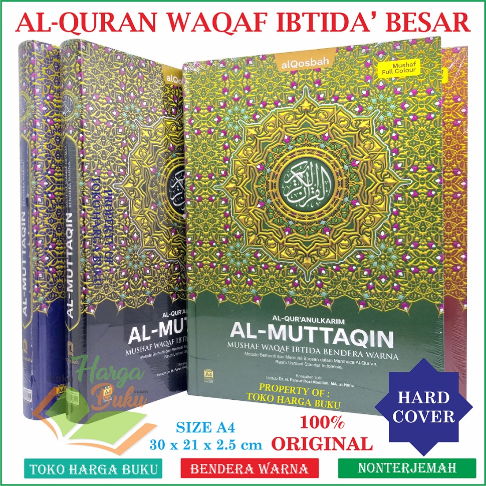 Jual Al-Quran Al-Muttaqin WAQAF IBTIDA BESAR A4 HC Nonterjemah Mushaf ...