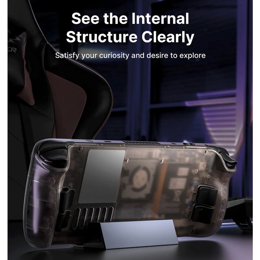 Jual JSAUX Transparent Back Plate for Steam Deck Backplate Steam Deck ...