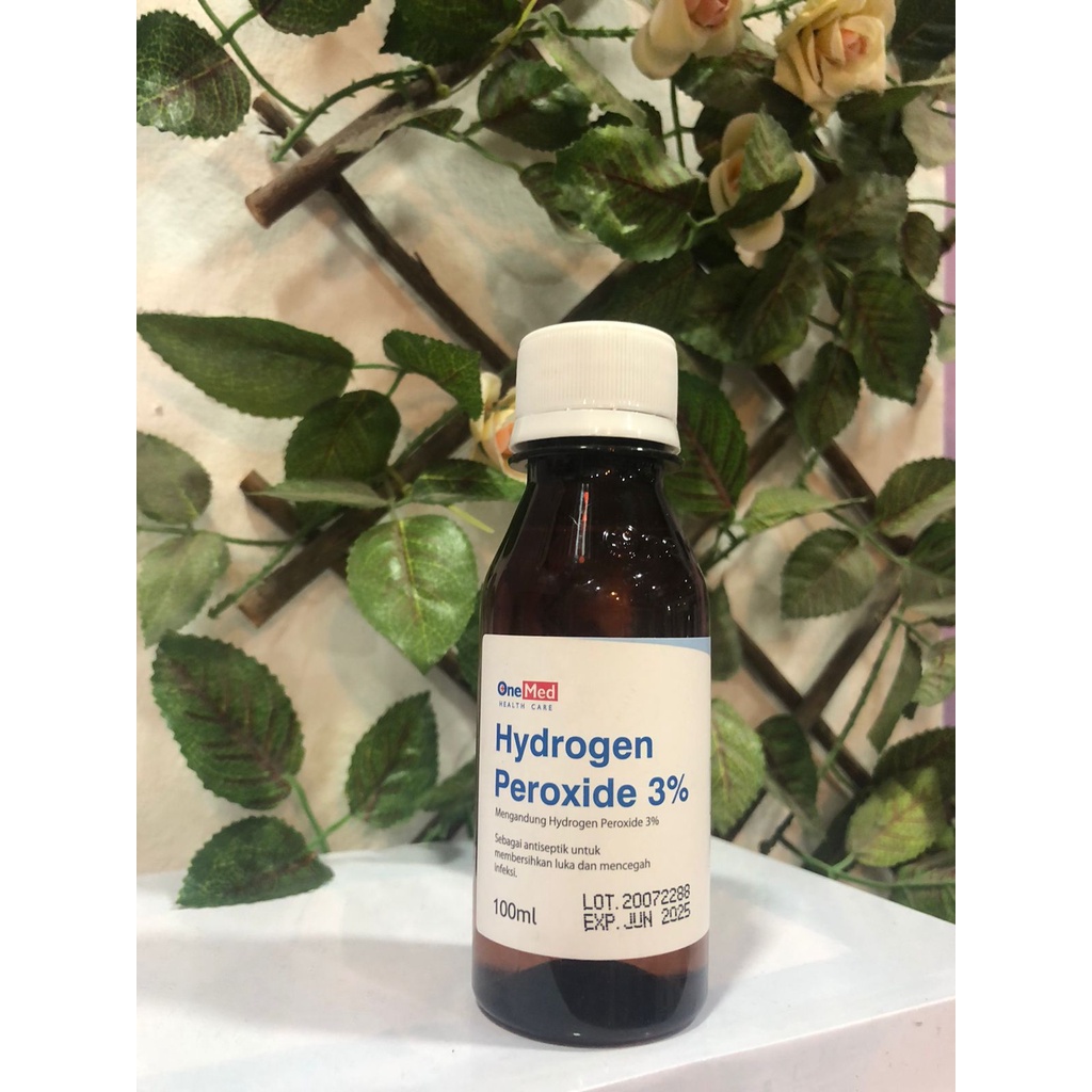 Jual HYDROGEN H2O2 PEROXIDE ONEMED 3% 100 ML | Shopee Indonesia