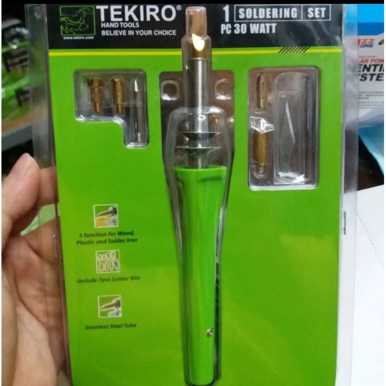 Jual Tekiro Solder set 3 fungsi 30 Watt / soldering set | Shopee Indonesia