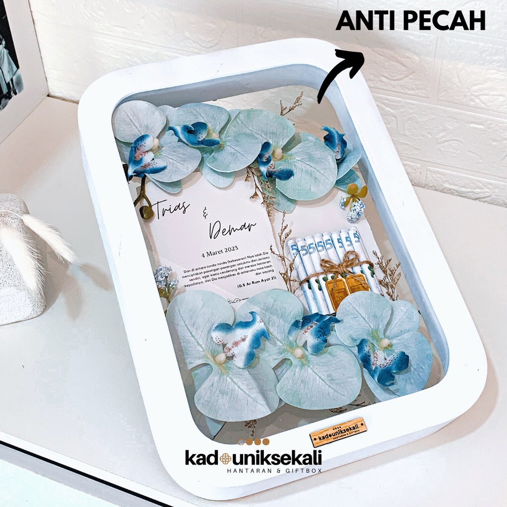 Jual SIMBOLIS MAHAR OCEAN BLUE TRANSPARNT 35X25 - MAHAR WEDDING TERIMA ...