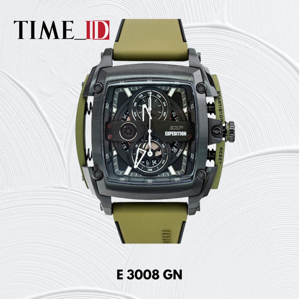Jual Jam Tangan Expedition E 3008 Green Pria | Shopee Indonesia