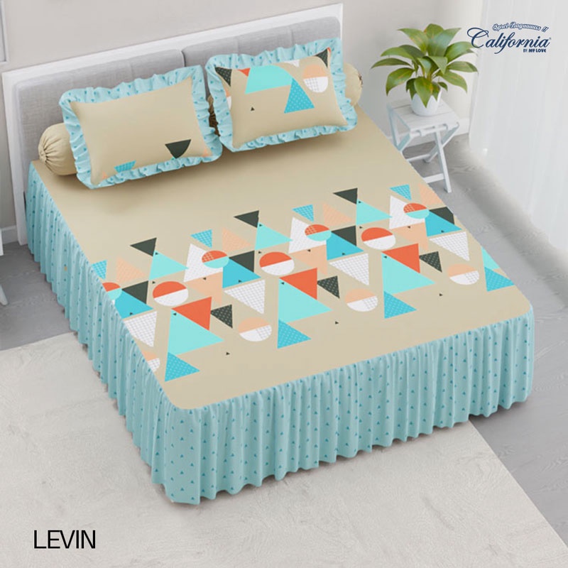 Jual CALIFORNIA Sprei King Rumbai 180x200 Levin | Shopee Indonesia