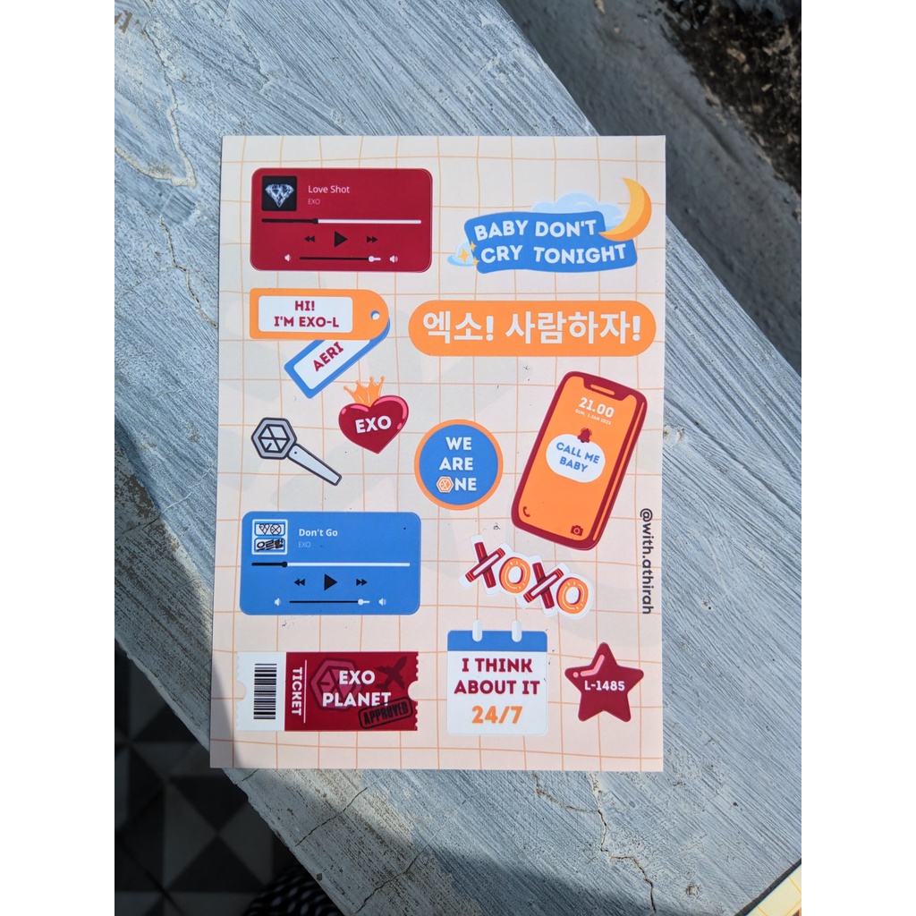 Jual Sticker EXO Eri Fanart - KPOP series | Shopee Indonesia