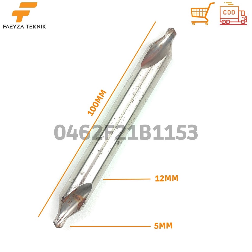 Jual Center Drill 5mm x 12mm Panjang 115mm Bor Center Yamawa | Shopee ...