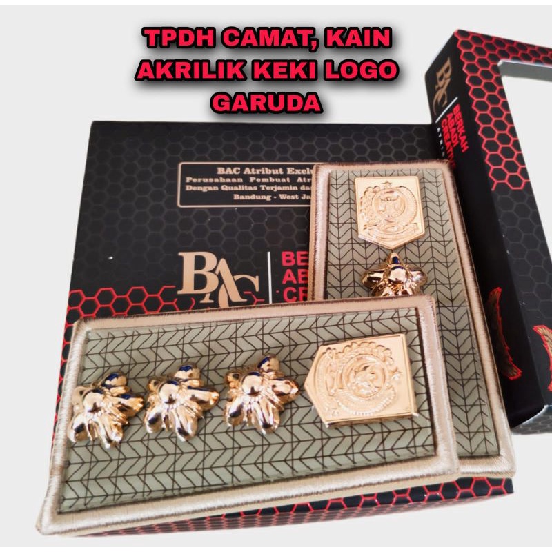 Jual Pangkat pdh Camat Keki Garuda Akrilik Bac Atribut | Shopee Indonesia