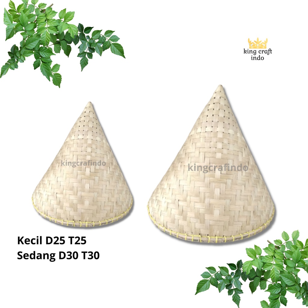 Jual KCI Kerucut Anyaman Bambu Asepat Tumpeng Awug Bambu | Shopee Indonesia
