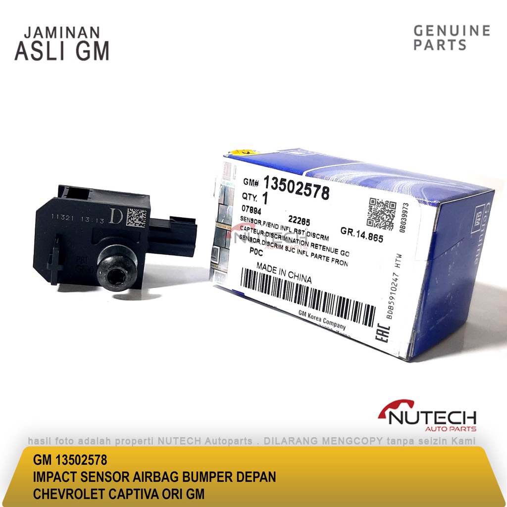 Jual IMPACT SENSOR AIRBAG BEMPER BUMPER DEPAN CHEVROLET CAPTIVA ORI GM ...