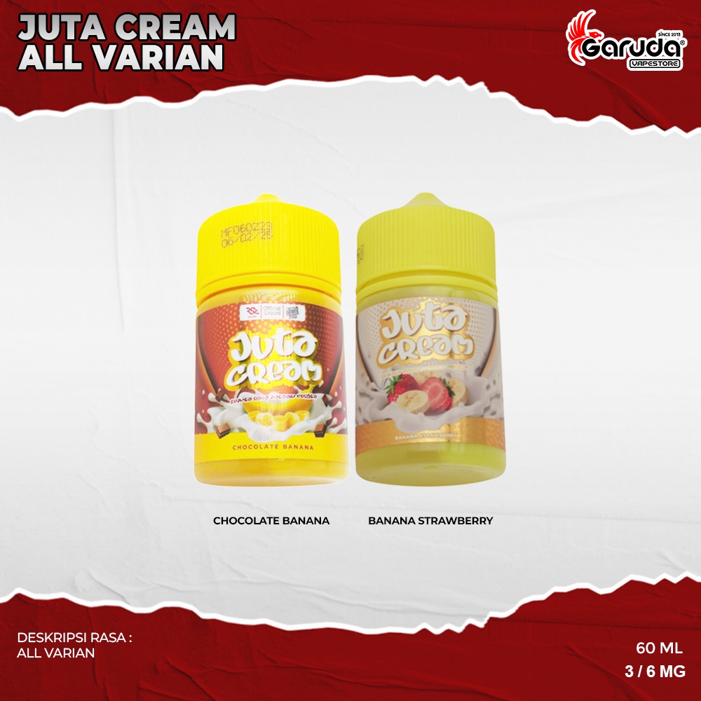 Jual Liquid Juta Cream Series RSR 60ml Bercukai | Shopee Indonesia