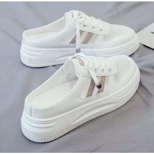 Jual 3.3SALE SEPATU SLOP WANITA SANDAL SLOP WANITA MOTIF GARIS TERBARU ...