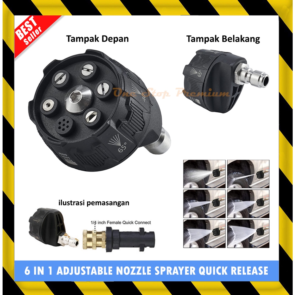 Jual KEPALA UJUNG MATA PISTOL TEMBAKAN SEMPROTAN AIR ADJUSTABLE QUICK ...