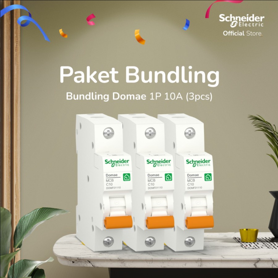 Jual Bundle Schneider Electric MCB DOMAE 10A(3pcs) | Shopee Indonesia