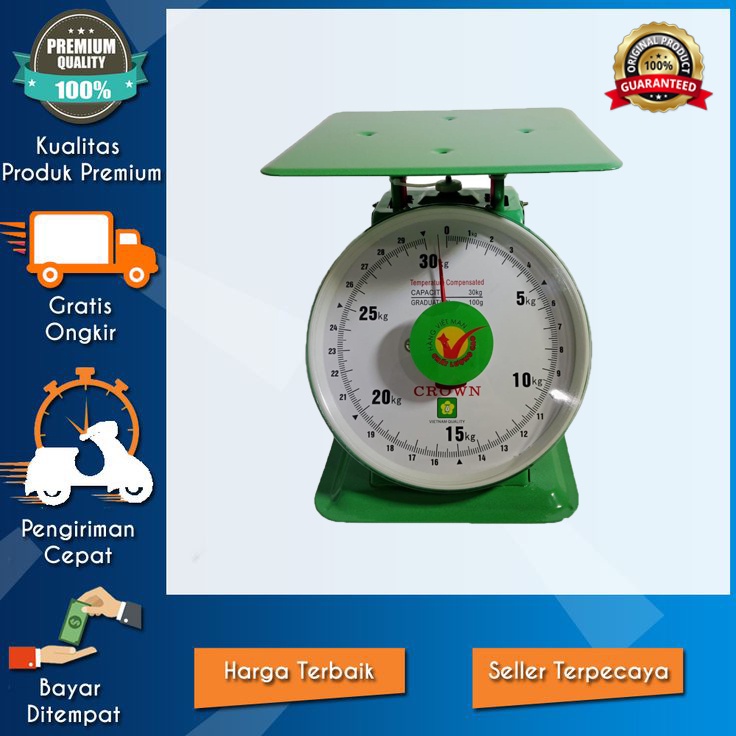 Jual Timbangan NHON HOA 30kg /Timbangan duduk Jarum pegas quality vietnam 30 Kg / Timbangan ...