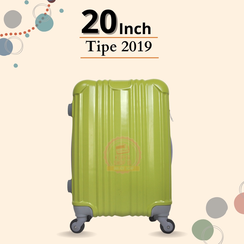 Jual POLO FANS Koper 20 inch Fiber Murah Tipe 2019 - Warna Hijau Lumut ...