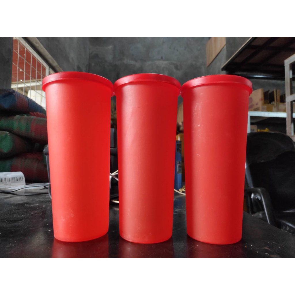 Jual GELAS PELASTIK MERAH SOSRO 500 ML | Shopee Indonesia