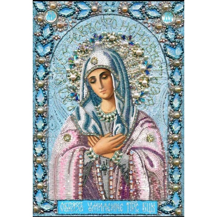 Jual LUKISAN FULL DIAMOND 5D PAINTING (DIY) MARIA BIRU 50x60cm (PxT ...