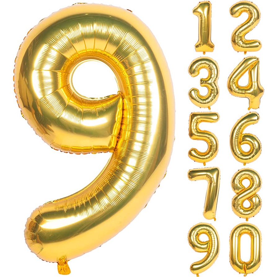 Jual Balon Jumbo 40 inch | Balon Angka 100 cm | Balon Angka Jumbo ...