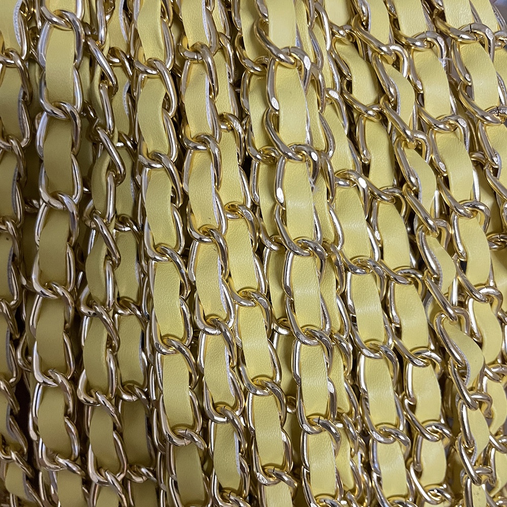 Jual SLIGHT Rantai Tali Tas Clutch Panjang Stella hitam Putih Silver ...