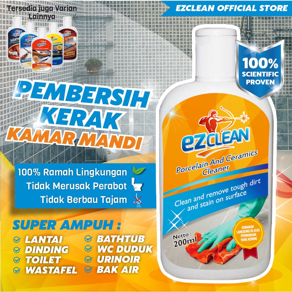 Jual EZClean Porcelain Cleaner Pembersih Kerak Kamar Mandi Lantai ...
