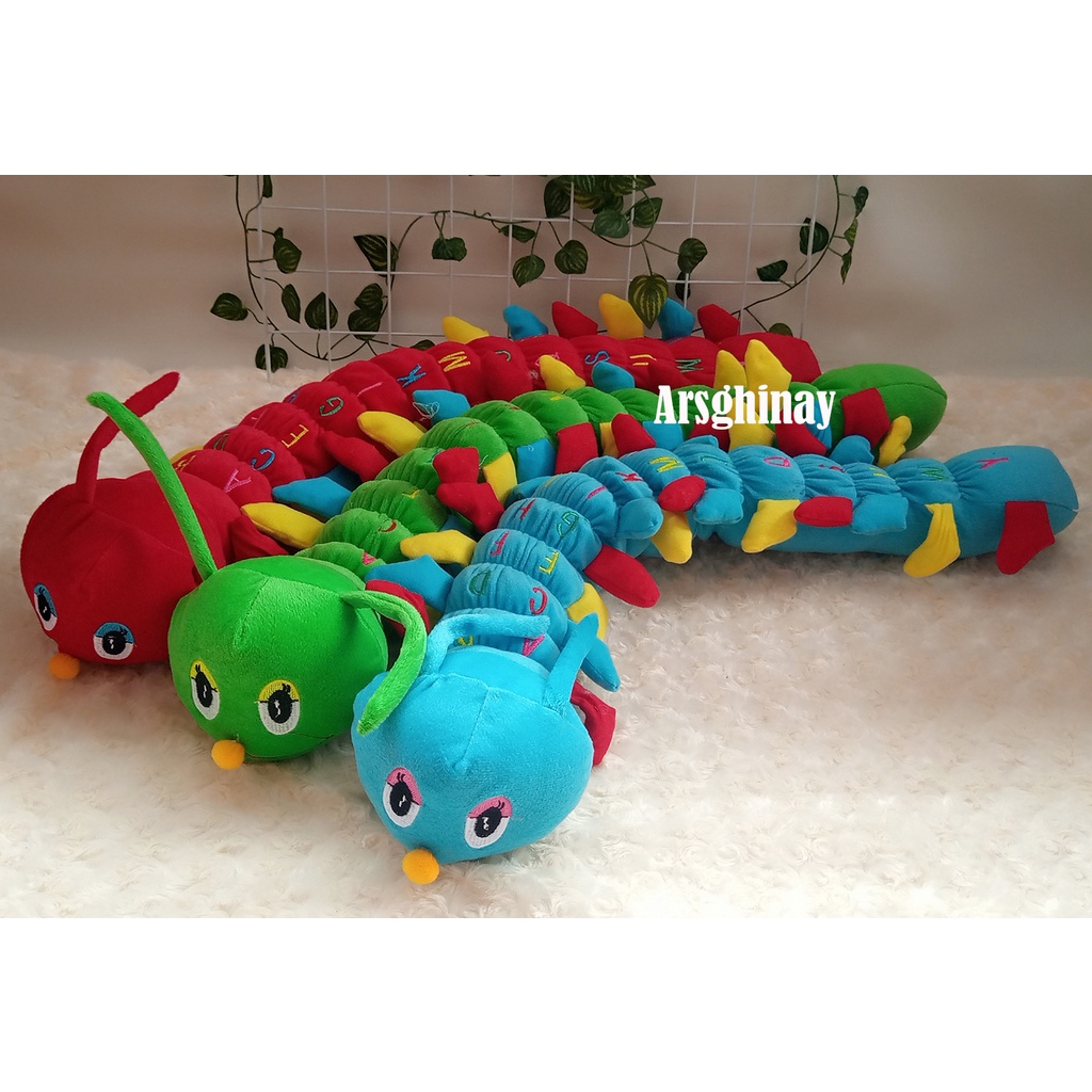 Jual Boneka Ulil Boneka Ulat Bulu 80cm - Boneka Dashbor Mobil Lucu Dan ...