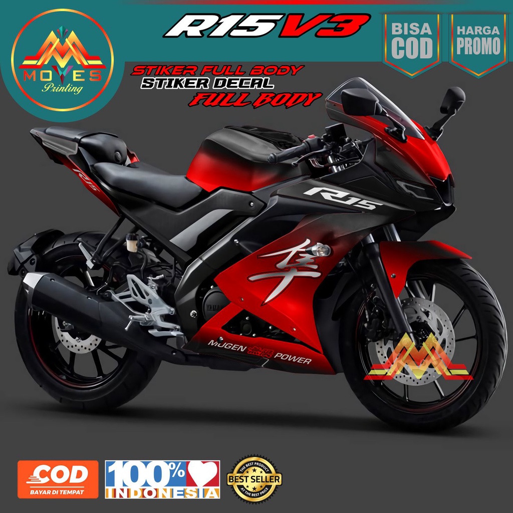 Jual BISA COD ,,,, Decal R15 V3 Full Body Keren Stiker R15 V3 Full Body ...