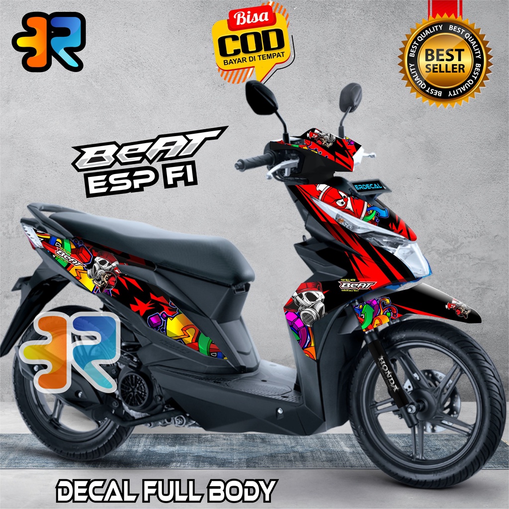 Jual Decal Beat Esp Stiker Full Body Variasi Desain Skull | Shopee ...