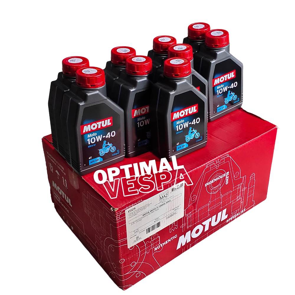 Jual PAKET 1 DUS OLI MESIN MOTUL 4T 10W40 API SH - OLI MESIN MOTOR PREMIUM ORIGINAL 100% ...