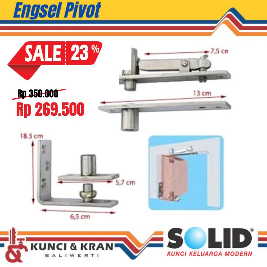 Jual ENGSEL PIVOT SOLID EP 600 ENGSEL PINTU PUTAR STAINLESS STEEL ...