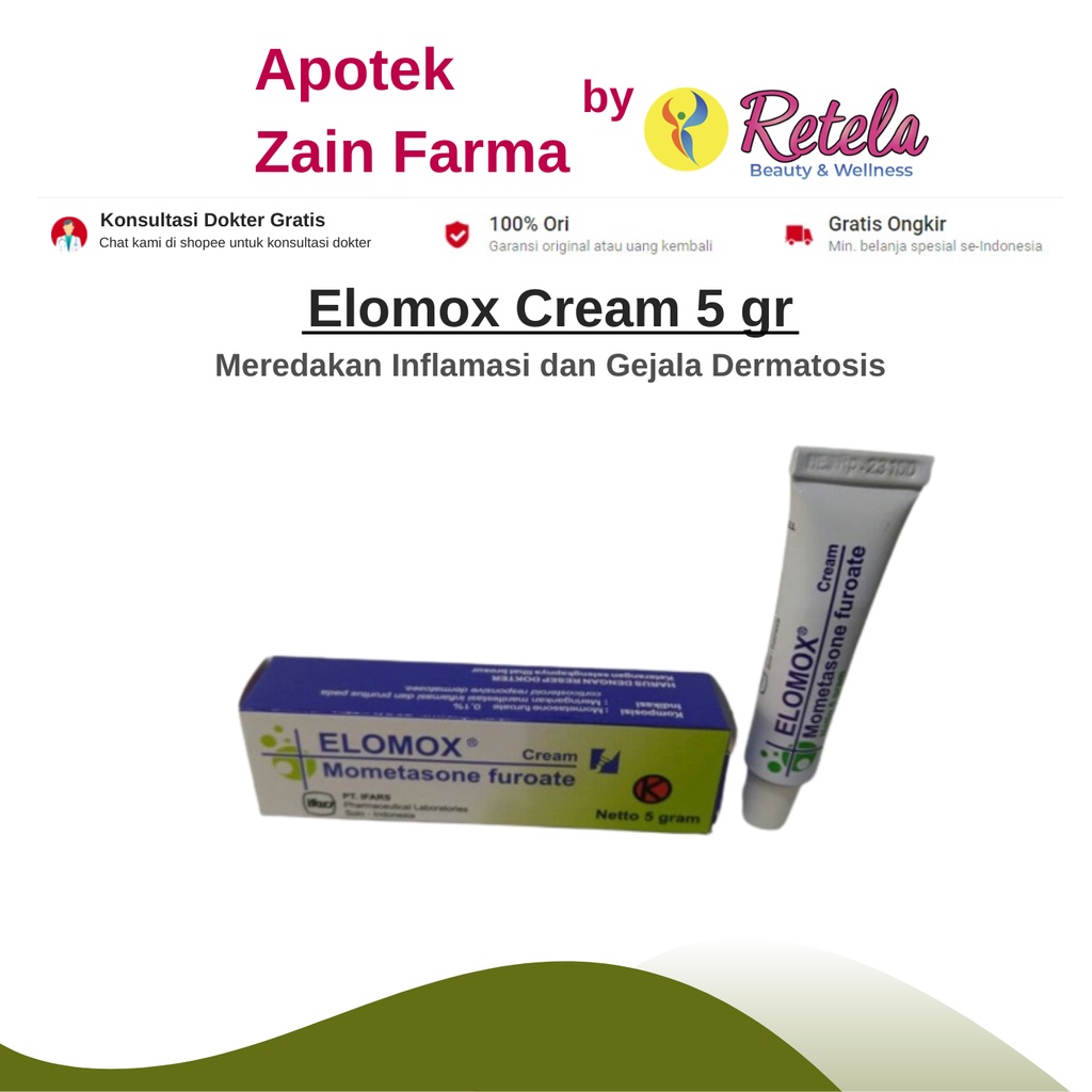 Jual ELOMOX CREAM 5GR | Shopee Indonesia