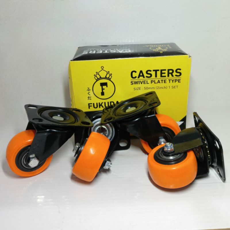 Jual RODA CASTER 2" HIDUP FUKUDA & RODA CASTER 2" HIDUP+REM FUKUDA ...