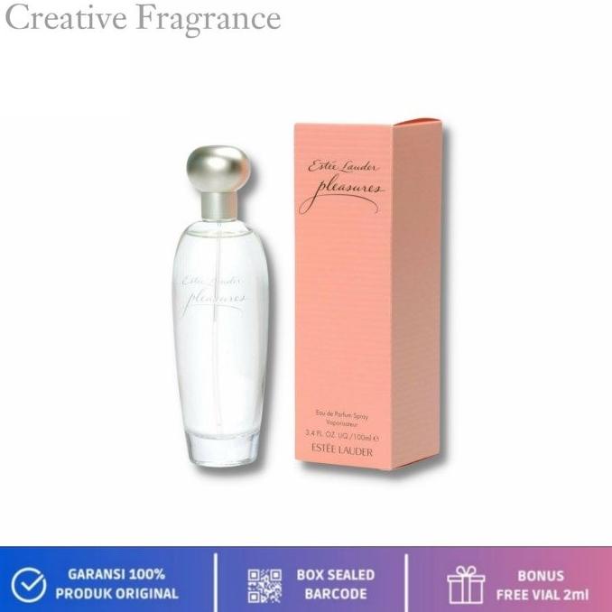 Jual Parfum Estee Lauder Pleasure Edp 100Ml Original Full Set | Shopee ...
