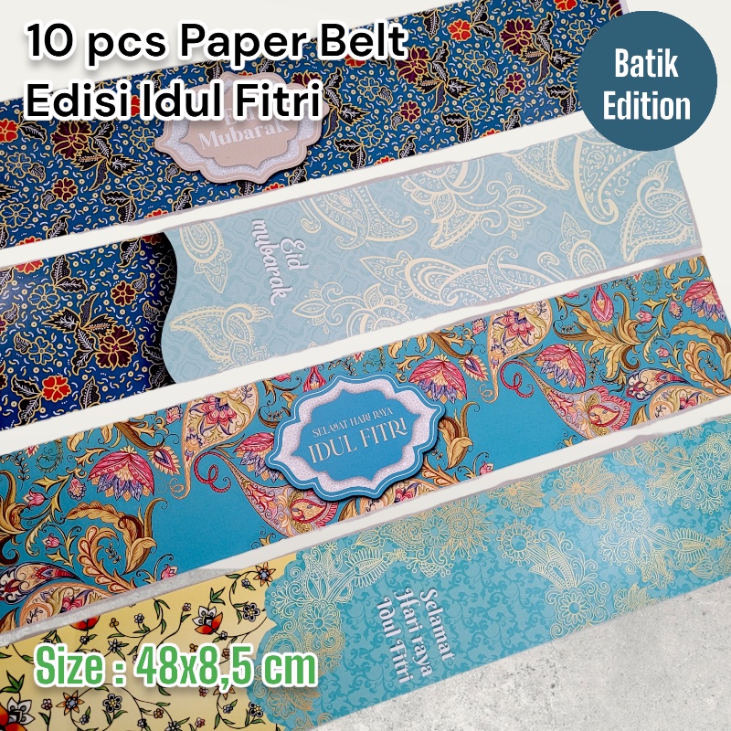 Jual (10 pcs) Paper Belt Idul Fitri Ramadhan - Banner Kertas ...
