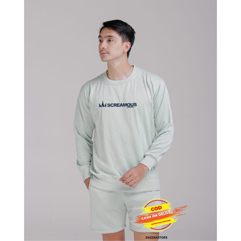 Jual Screamous Sweatshirt Sweater Crewneck Simple Basic Casual Good Quality | Shopee Indonesia