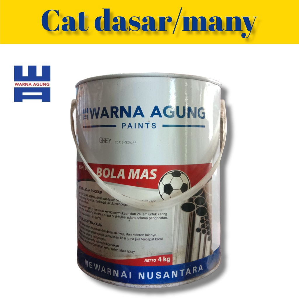 Jual MENI BESI MANY BOLAMAS 1GALON (4KG) ZINC CHROMATE CAT ANTI KARAT ...